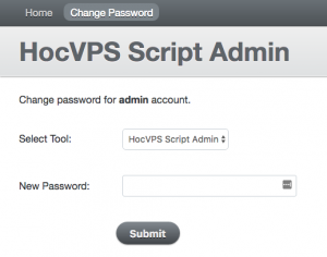 Reset password quản lý server HocVPS Script - Học VPS